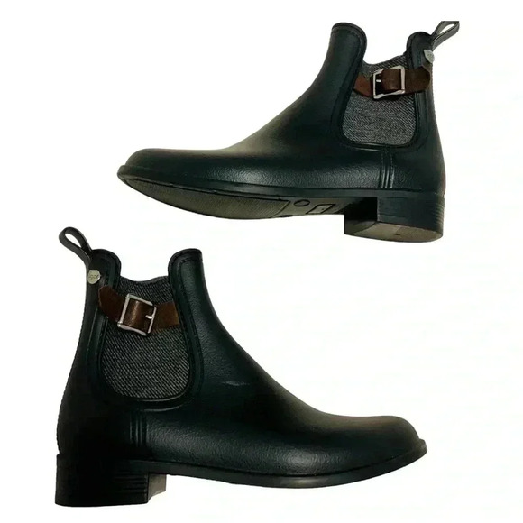 Igor | Shoes | New Igor Black Leather Chelsea Rain Boot With Leather ...